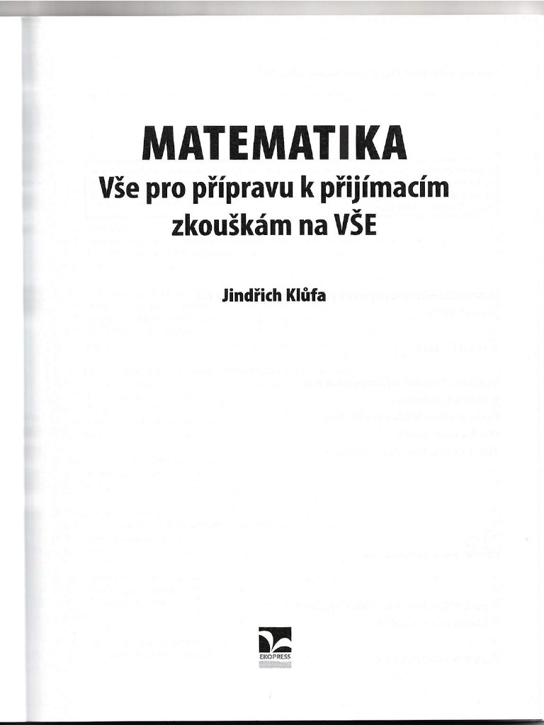 Matematika VSE | PDF