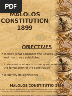 1899 Malolos Constitution | PDF | Government | Political Science