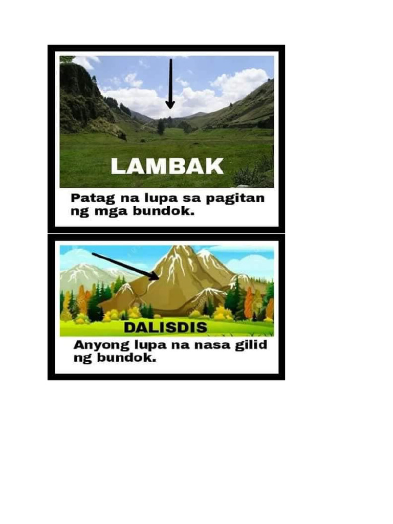 Mga Anyong Lupa | PDF