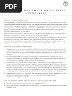 1.pre Shift Briefing | PDF