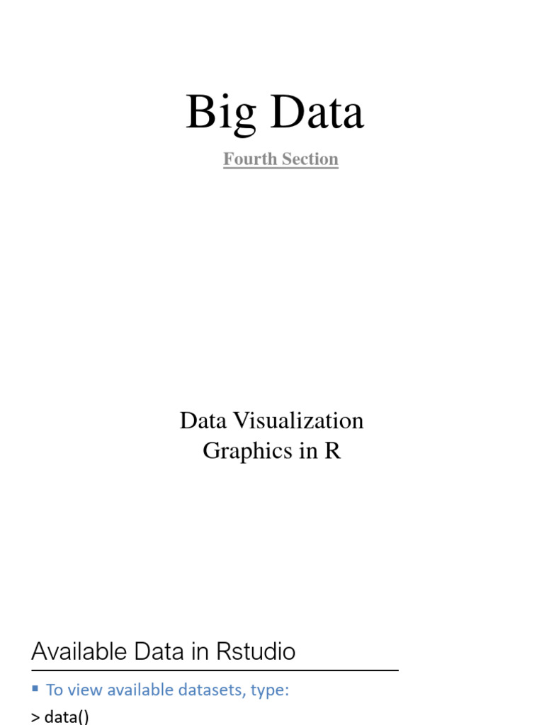 Big Data - Lab 4 | PDF