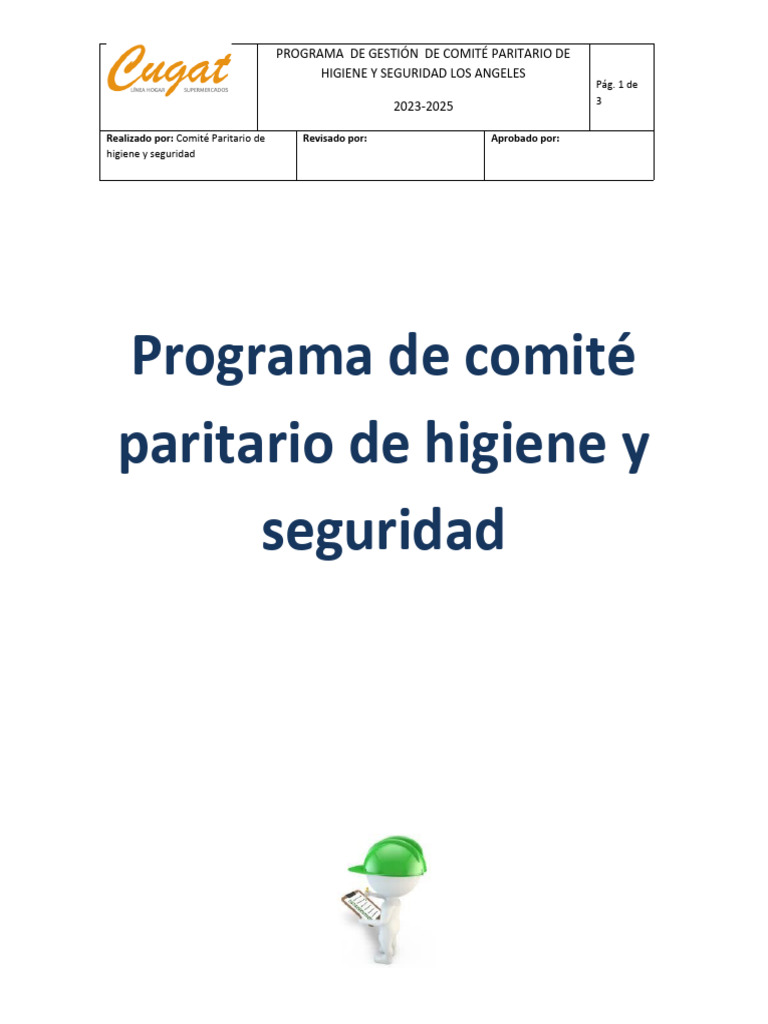 Programa de Gestión de Comite Paritario Actualizado | PDF