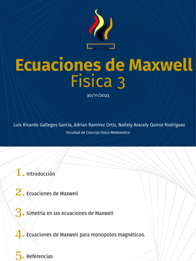 Ecuaciones de Maxwell | Descargar gratis PDF | Ecuaciones de Maxwell | Campo magnético