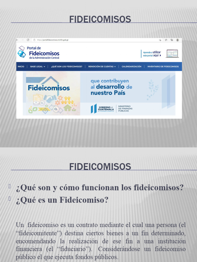Fideicomisos Públicos en Guatemala | PDF | Justicia | Crimen y violencia