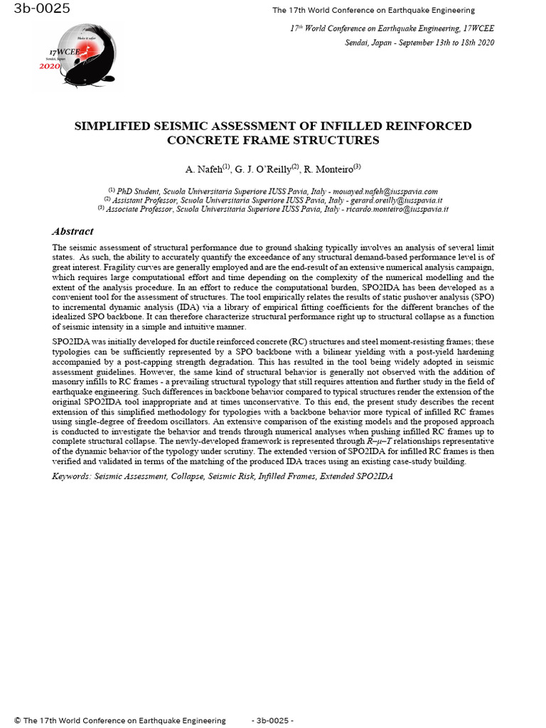 3b-0025 | PDF | Earthquake Engineering | Ductility