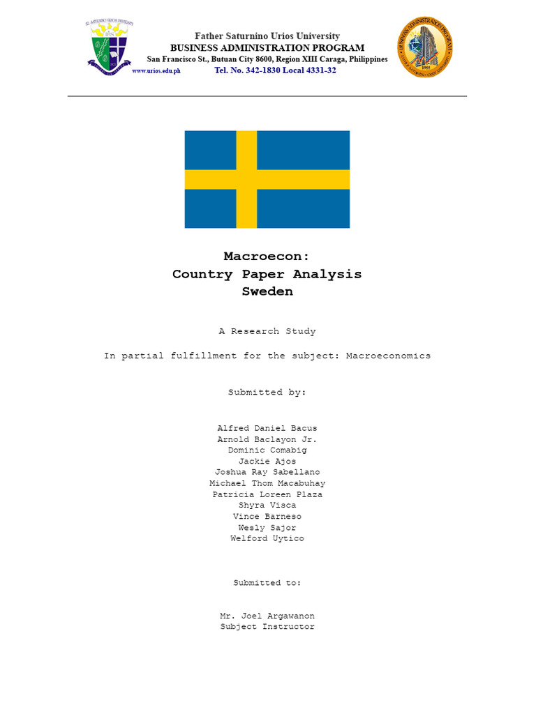 Sweden's Economic History and Growth Analysis | PDF | Monetary Policy ...