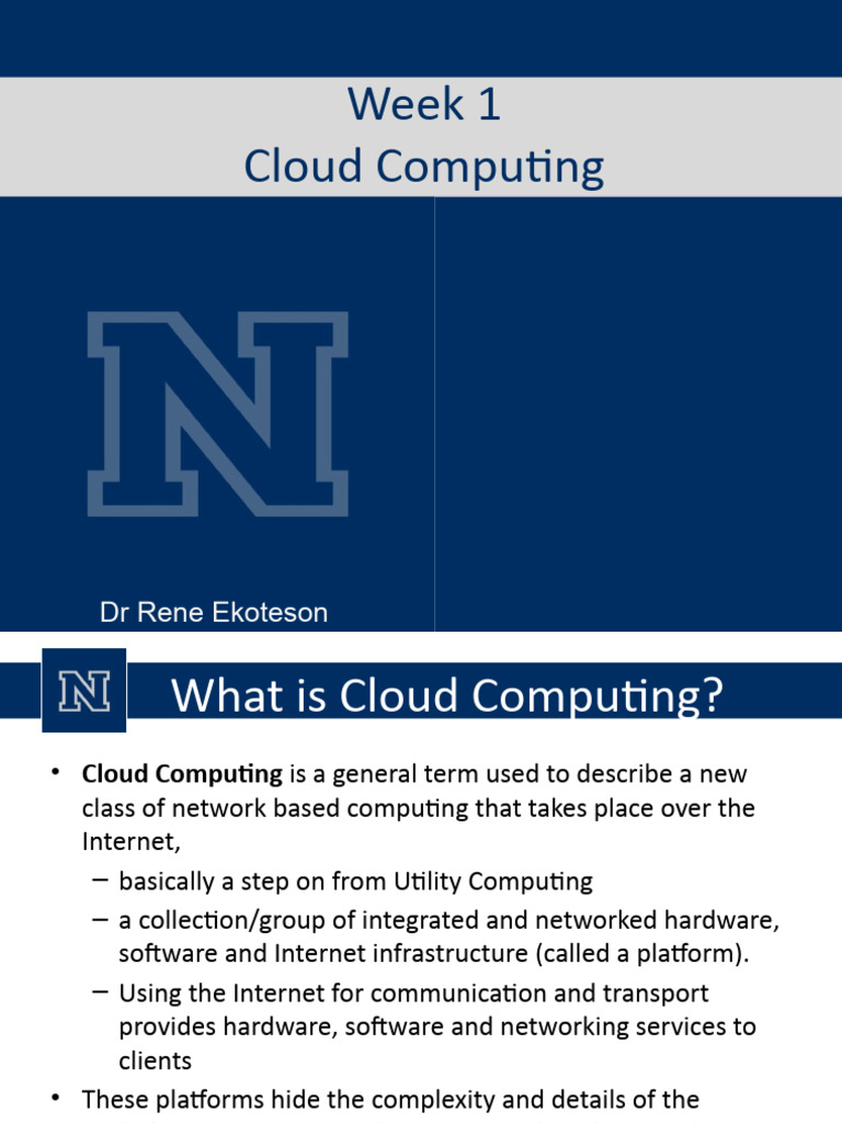 Week | PDF | Cloud Computing | Virtualization