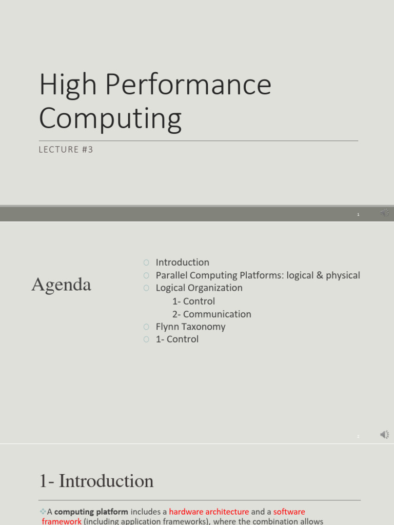 Lecture 3 | PDF | Parallel Computing | Central Processing Unit