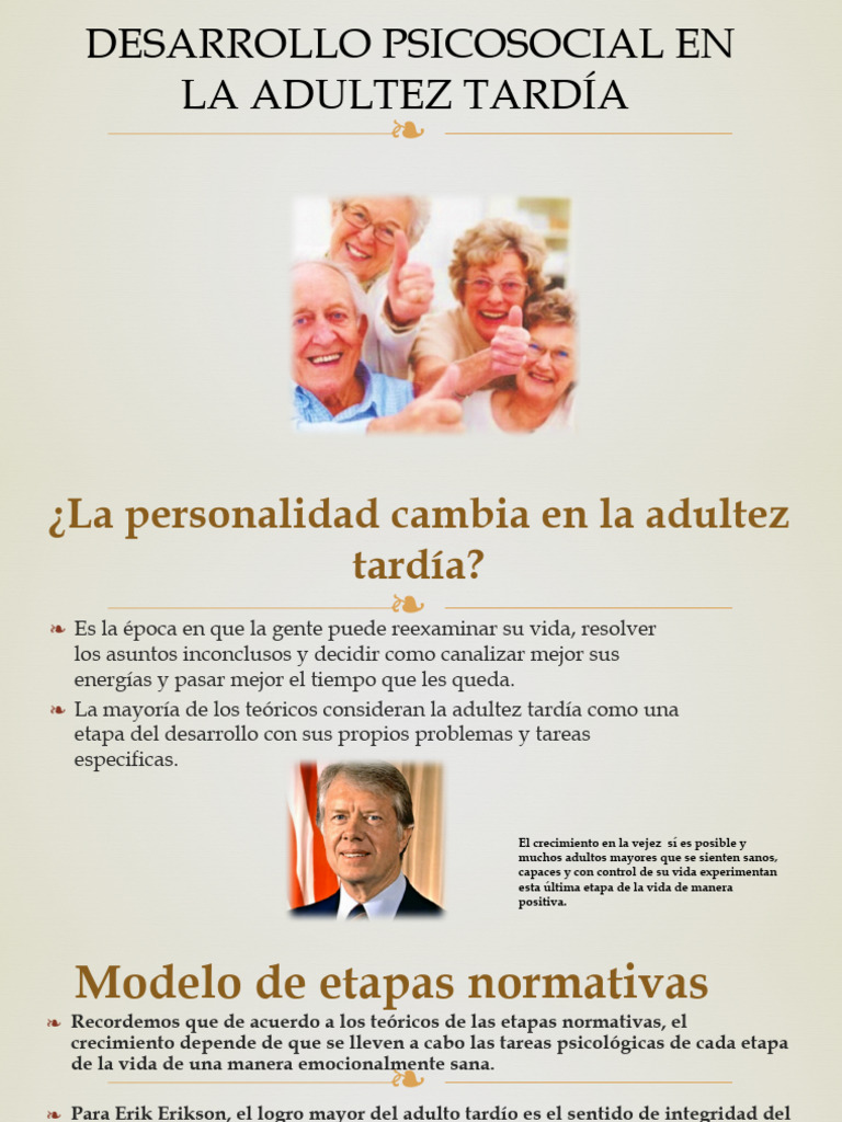 Adultez Tardía | PDF | Adultos | Las emociones