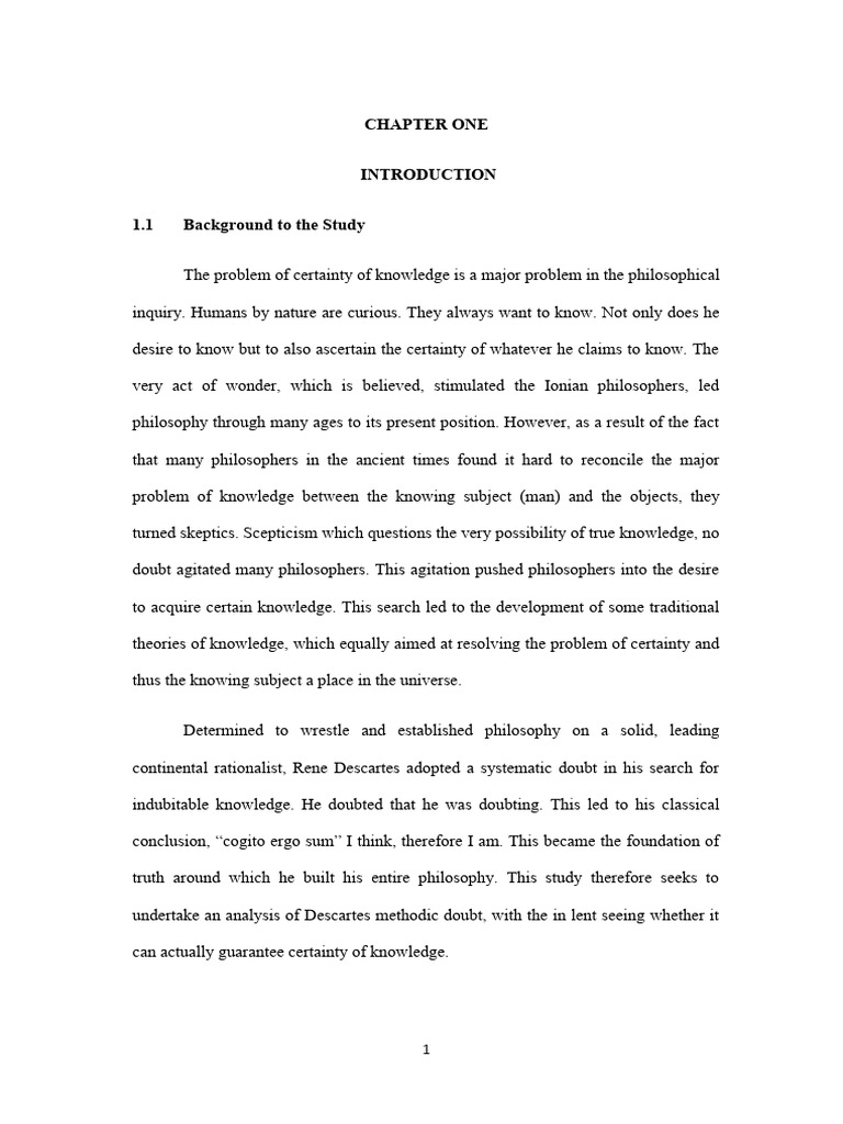 MERCY INEBI PROJ | PDF | Knowledge | Idea