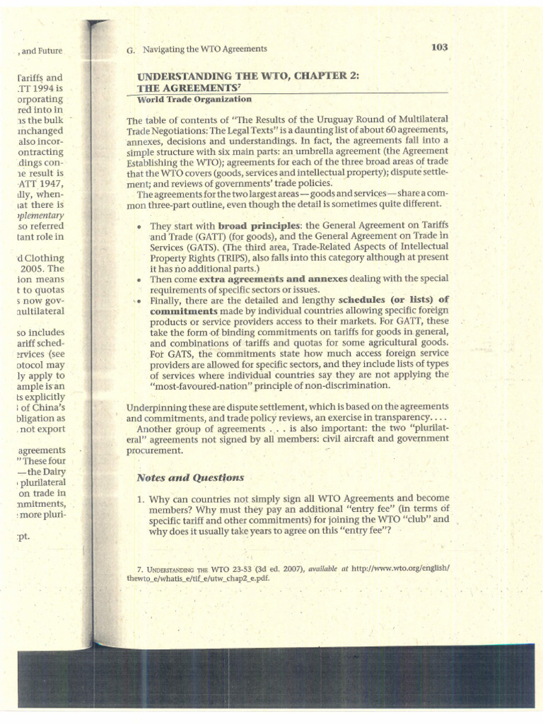 The WTO History, Structure and Future | PDF