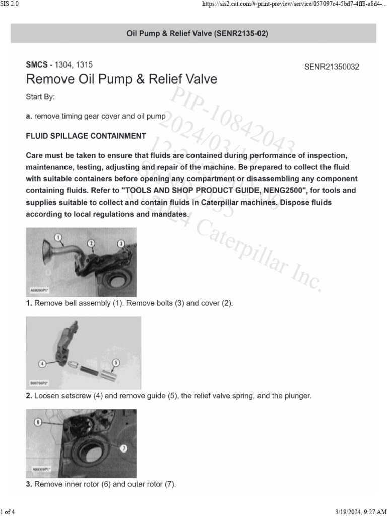 Bomba de Aceite y Valvula Relif | Download Free PDF | Bearing (Mechanical) | Valve