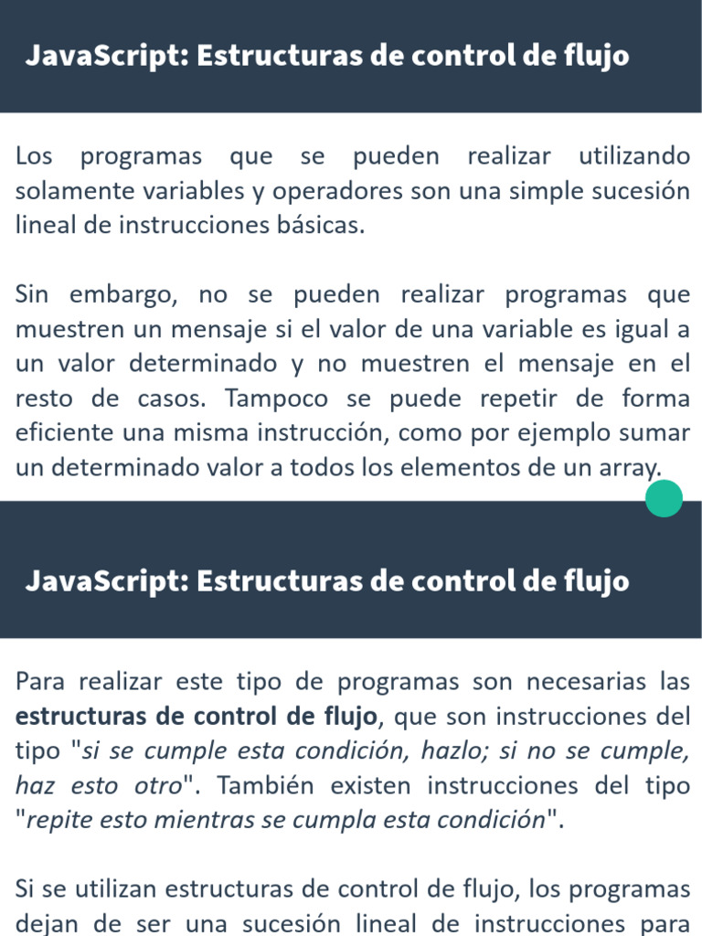 04 JavaScript Estructuras Flujo | Descargar gratis PDF | Flujo de control | Script Java