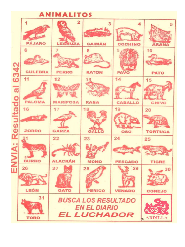 Tanda de Animalitos | PDF