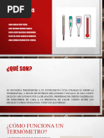 Infografía de Los Tipos de Termómetros | PDF