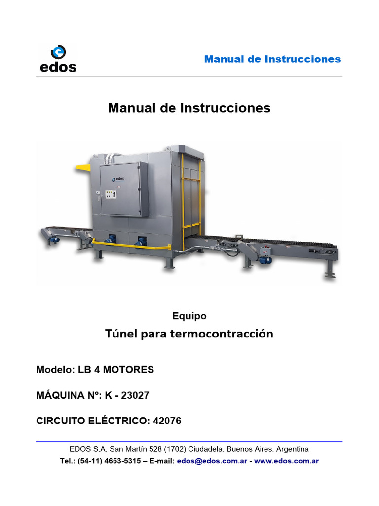 Manual de Uso Horno Edos | PDF | Cableado eléctrico | Cambiar
