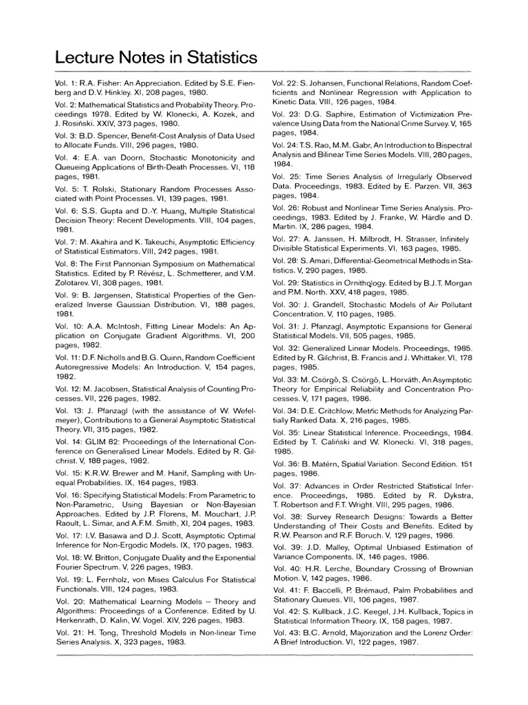Differential-Geometrical Methods in Statistics | PDF | Geometry | Statistics