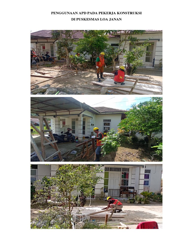 1.4.2.d Penggunaan Apd Pada Pekerja Konstruksi | PDF