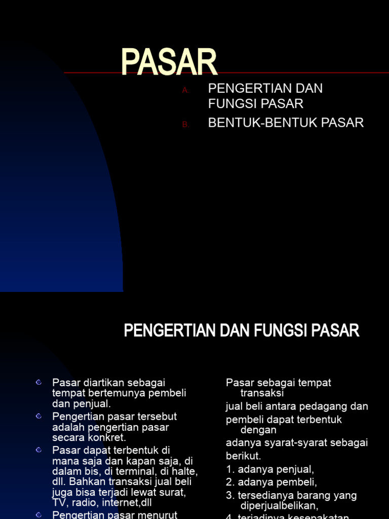 Pasar | PDF