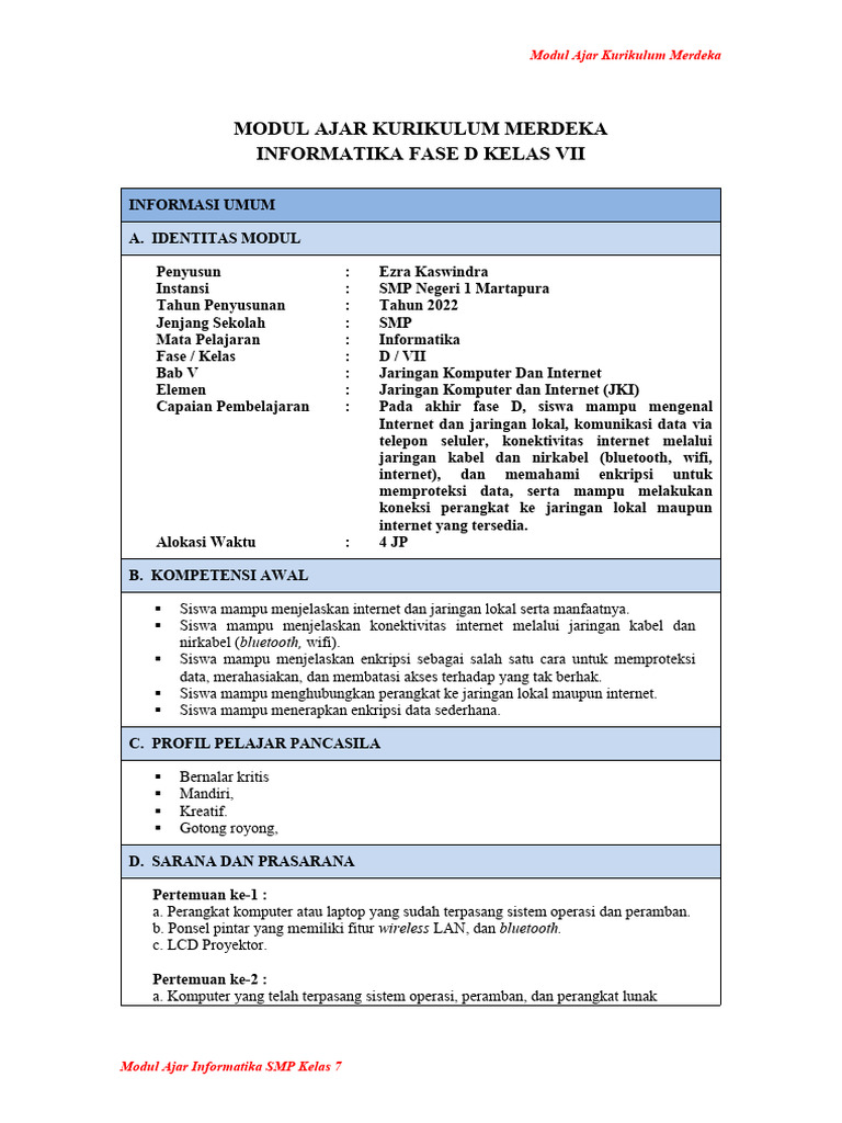 Modul Ajar BAB 4 | PDF