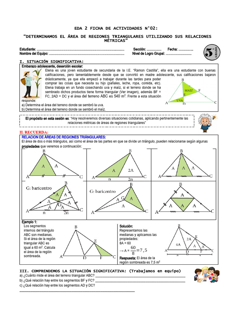 FICHA 2 | PDF | Triángulo