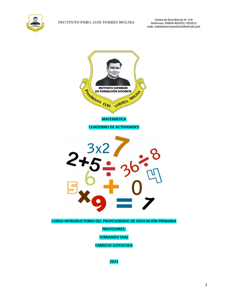 Matematica - Cuaderno de Actividades | Descargar gratis PDF | Entero ...