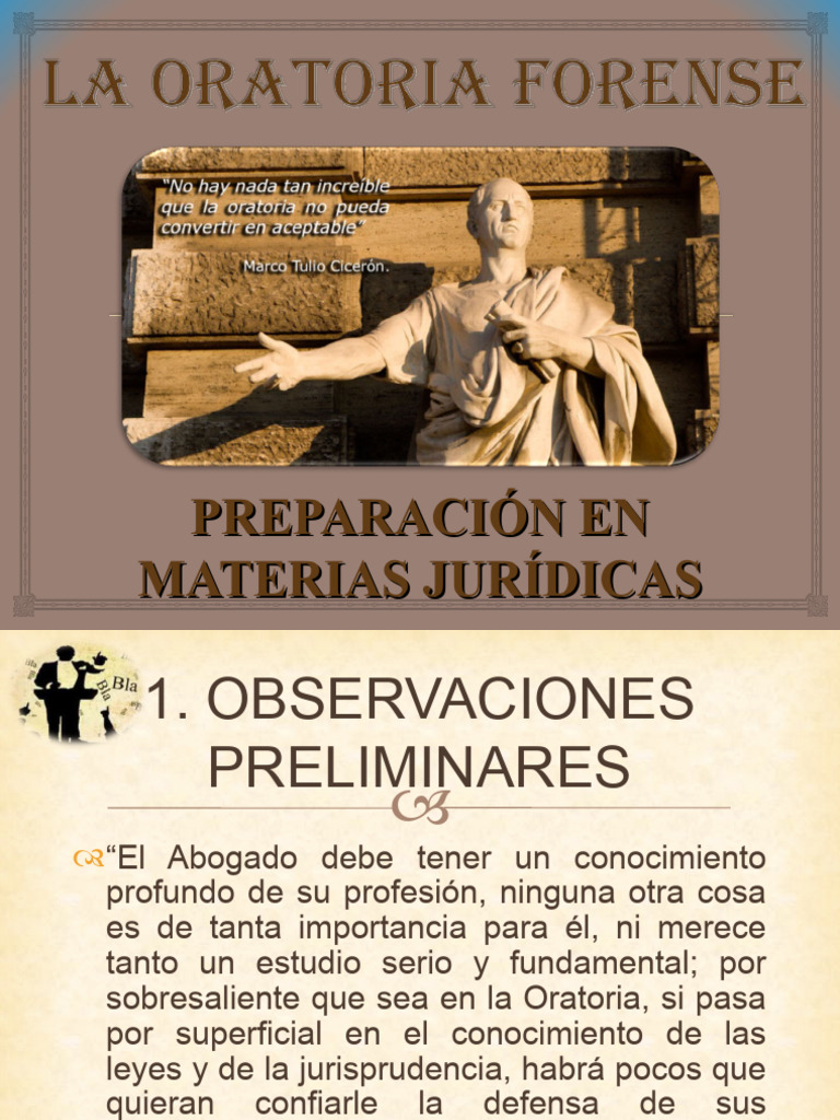 La Oratoria Forense 5 | Descargar gratis PDF | Caso de ley | Abogado
