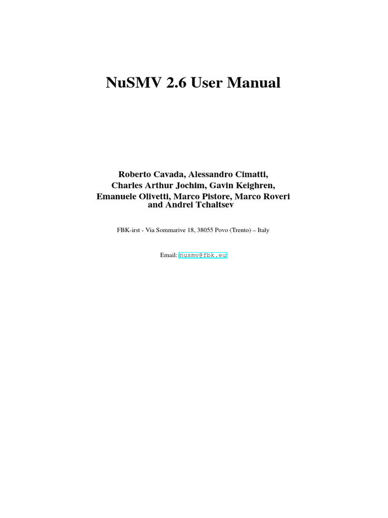 Formal Method Nusmv Lab Manual 1 | PDF | Boolean Data Type | Data Type