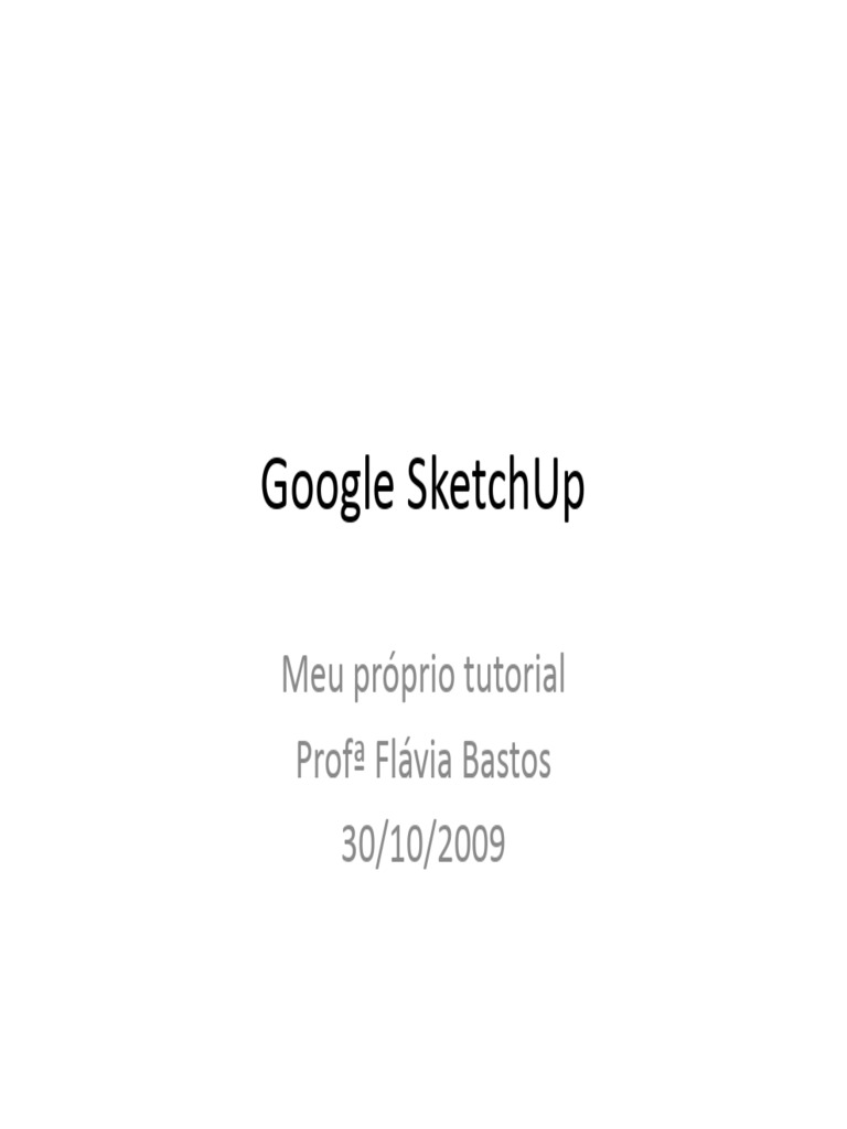 Google SketchUp | PDF | SketchUp