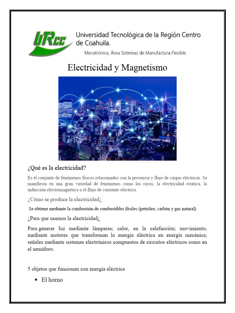Electricidad y Magnetismo | PDF