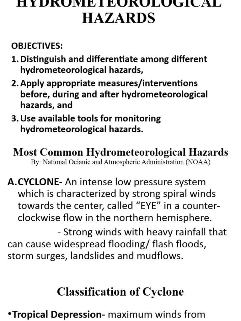 Hydrometeorological Hazards | PDF | Tropical Cyclones | Wound