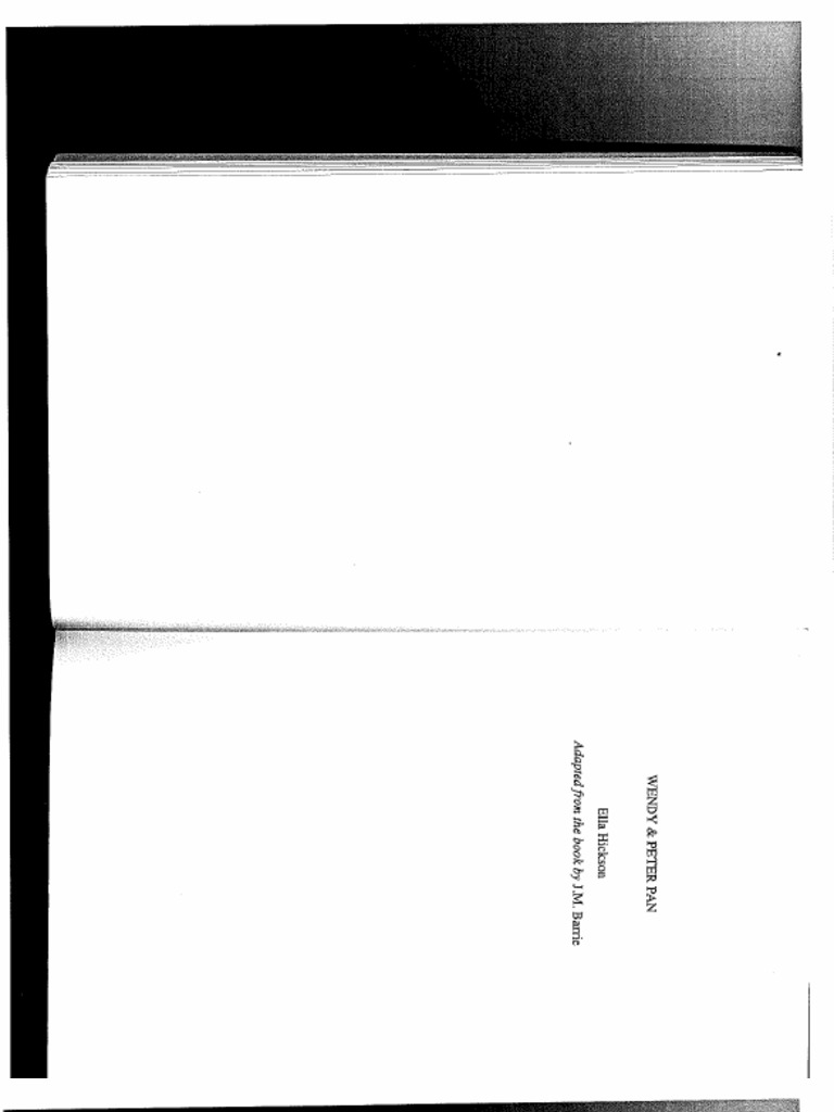 Wendy & Peter Pan Script | PDF