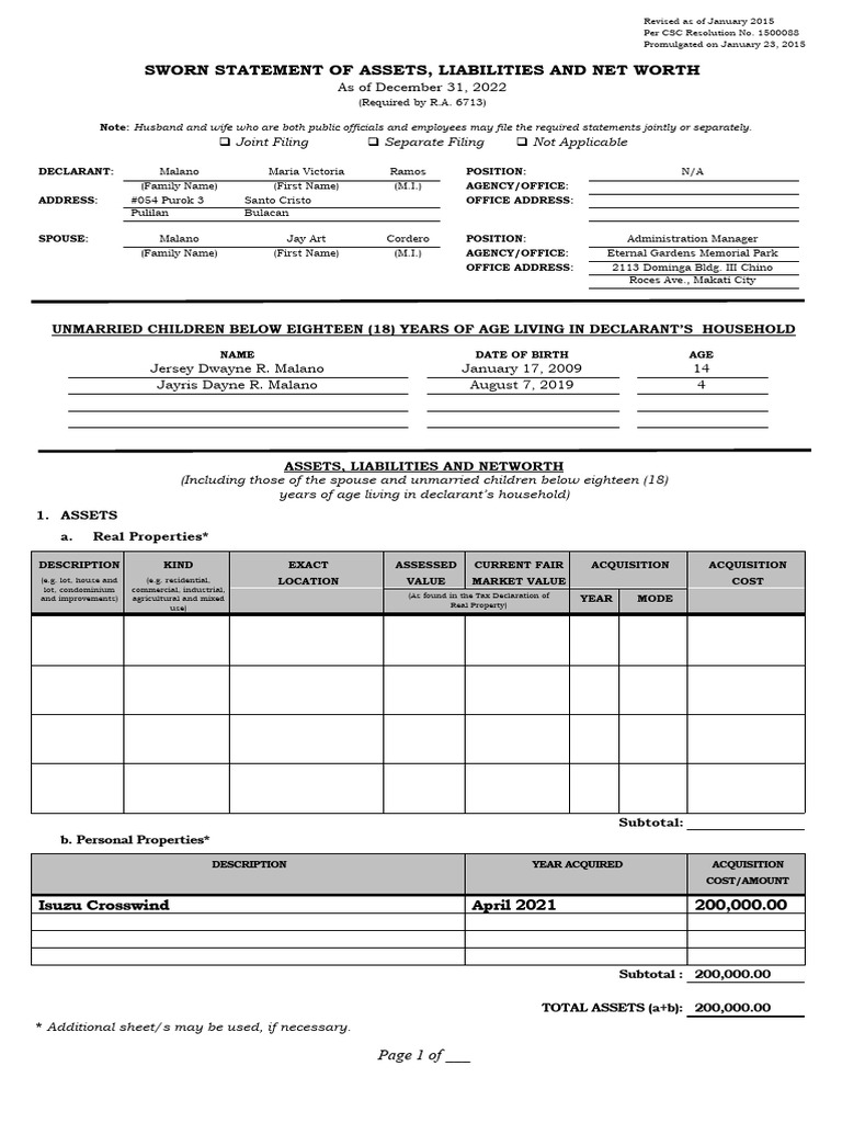 TLE - Mechanical | PDF | Net Worth | Financial Accounting