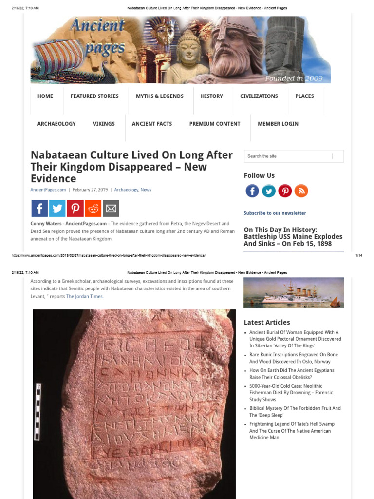 Nabataean Culture's Enduring Legacy | PDF