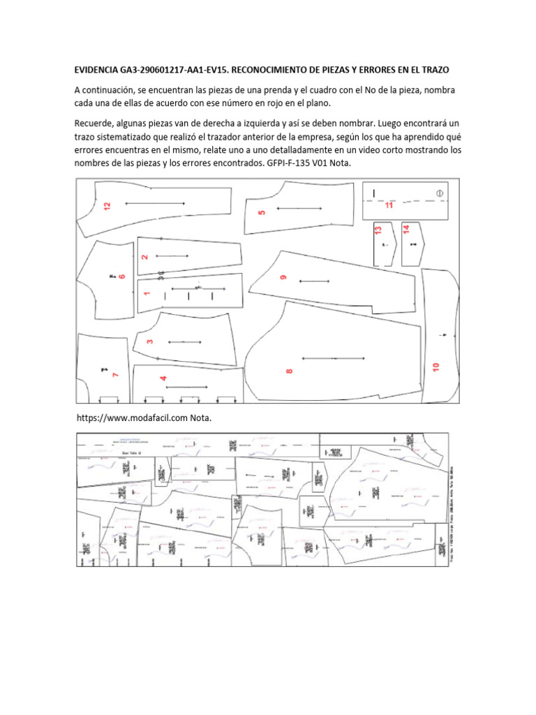 Evidencia Ga3-290601217-Aa1-Ev15. Reconocimiento de Piezas Y Errores en ...