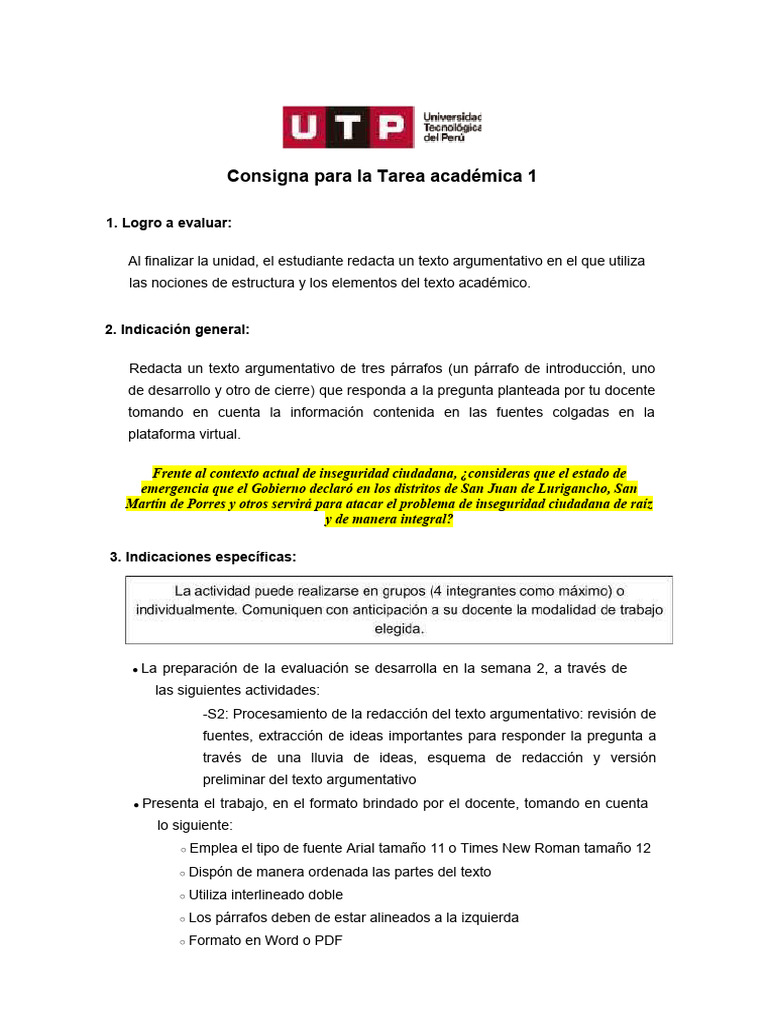 Semanas 2 y 3-Cuadernillo de TA1 - Marzo 2024 Terminado y Modificado | PDF | Puntuación | Policía