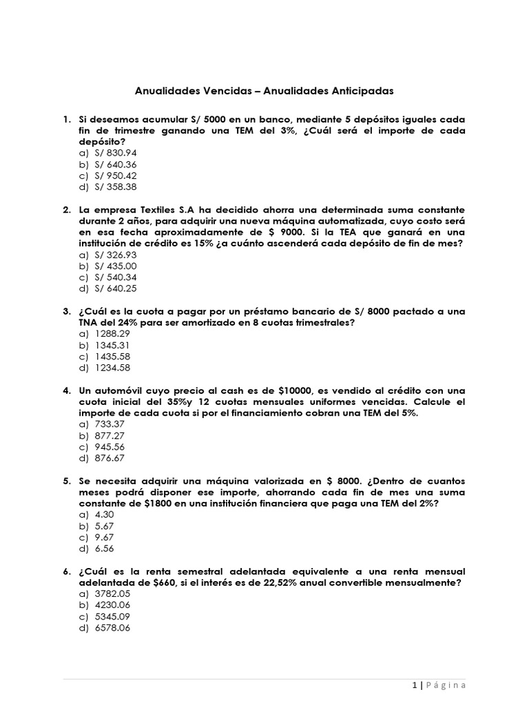 Herramientas Virtuales Solo Ejercicios | PDF | Bancos | Interés