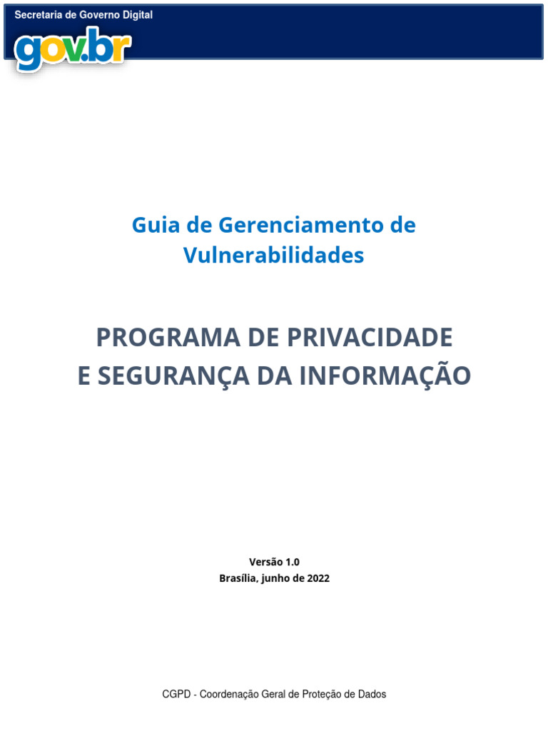 Guia Gerenciamento Vulnerabilidades | PDF | Vulnerabilidade ...