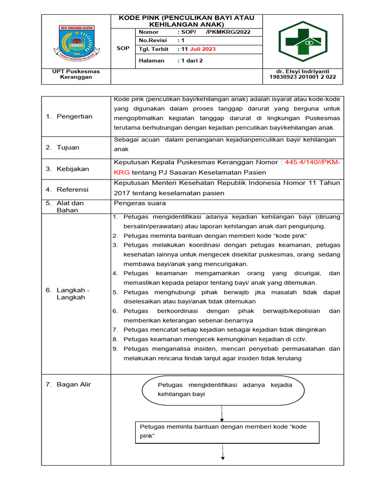 SOP CODE PINK | PDF