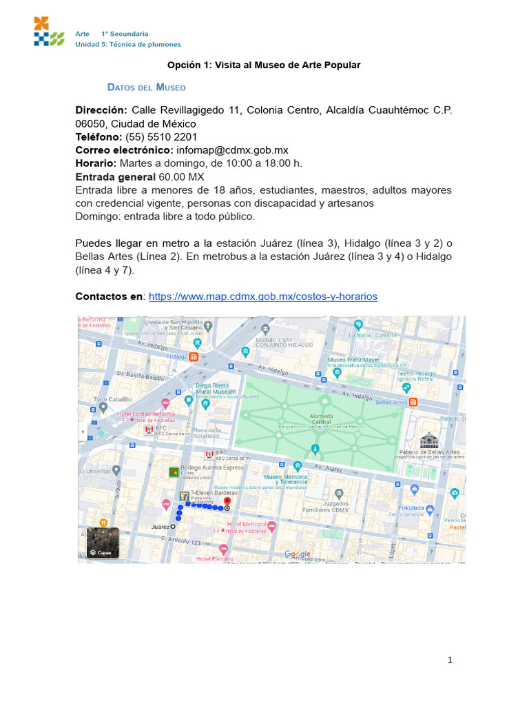 Guía para Visitar Museos en CDMX | PDF