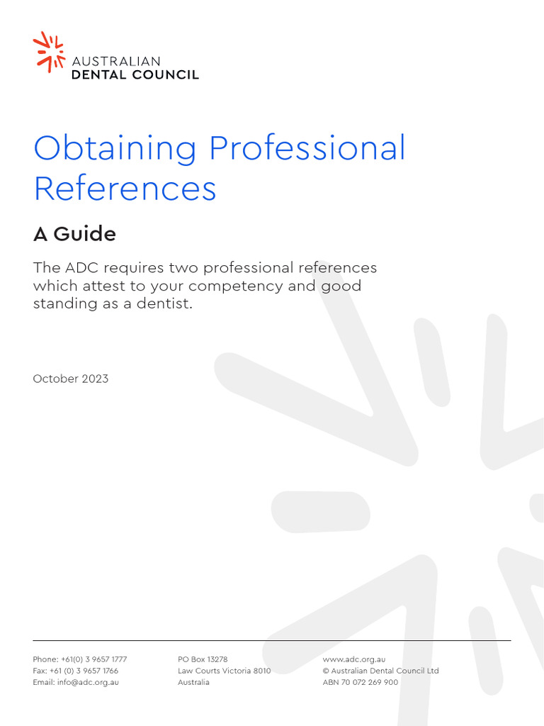 ADC - Obtaining - Professional - References - v2 | Download Free PDF ...
