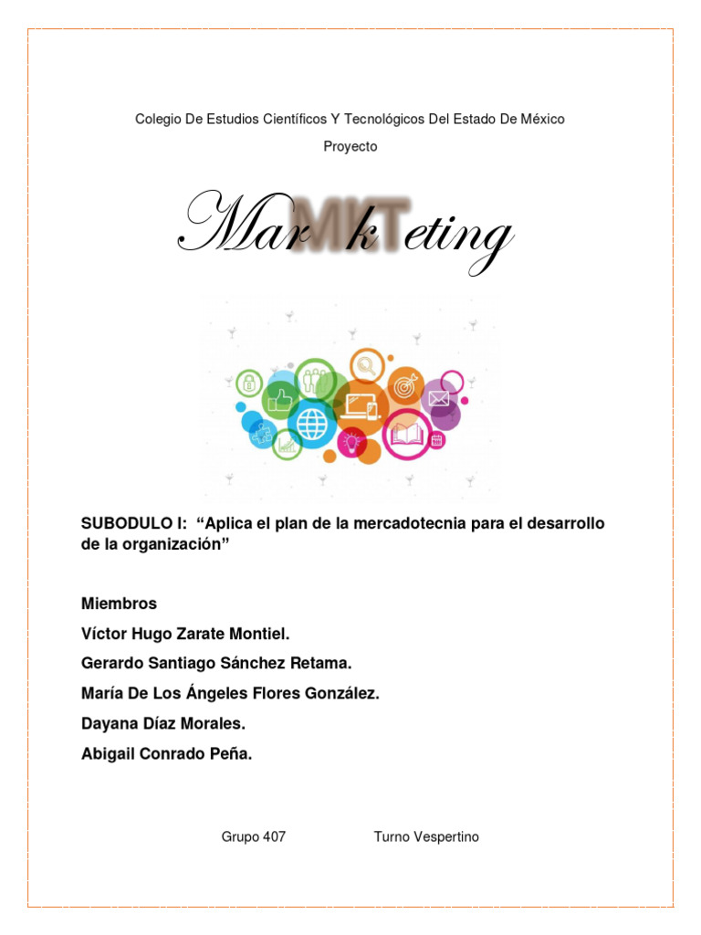 PLAN - MKT - Original 1 | PDF | Marketing | Economias