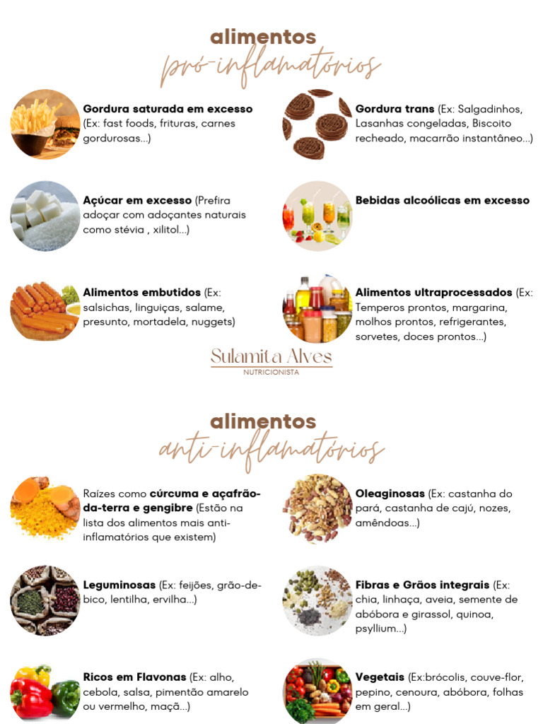 Alimentos Pró-Inflamatórios | PDF