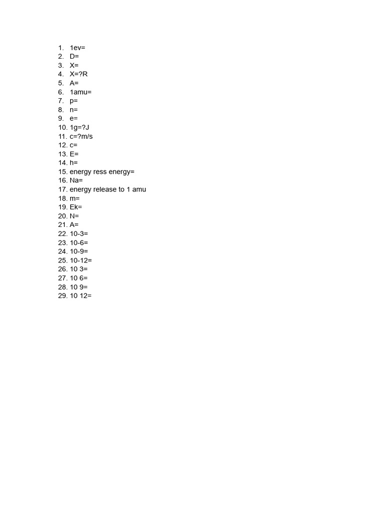 Physics Constants & Units Guide | PDF