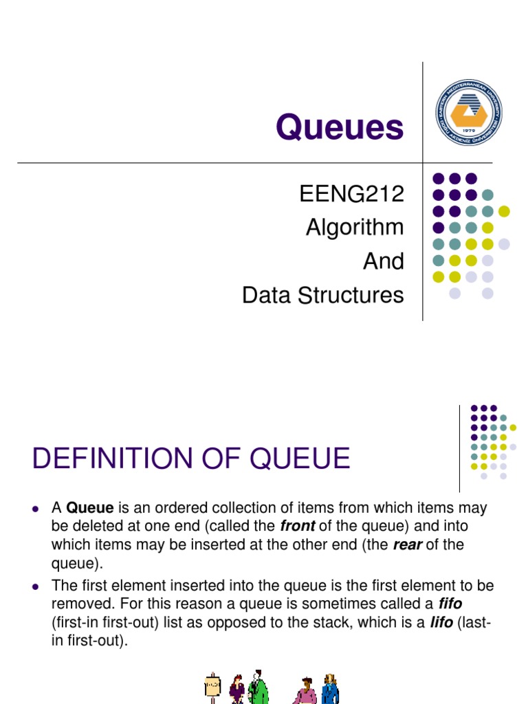 Queues Eeng212 Algorithm And Data Structures Pdf Queue Abstract Data Type Algorithms