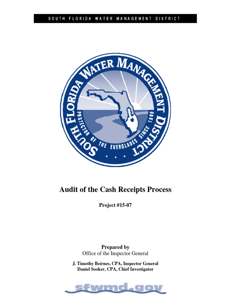 Cash Receipts Audit 15 07 | PDF | Cheque | Internal Control