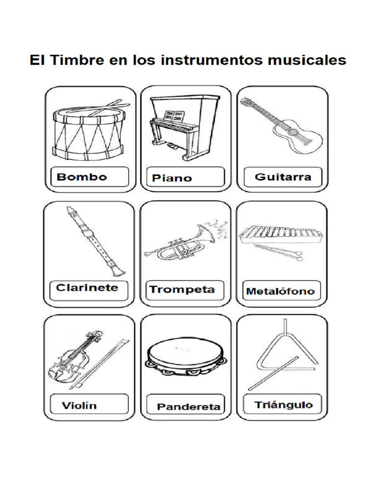 El Timbre en Los Instrumentos | PDF