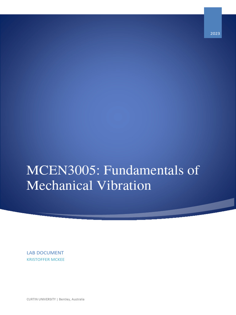 Vibration Lab Handout - 2023 | PDF | Rubric (Academic) | Specification ... Vibration Lab Handout - 2023 | PDF | Rubric (Academic) | Specification ...