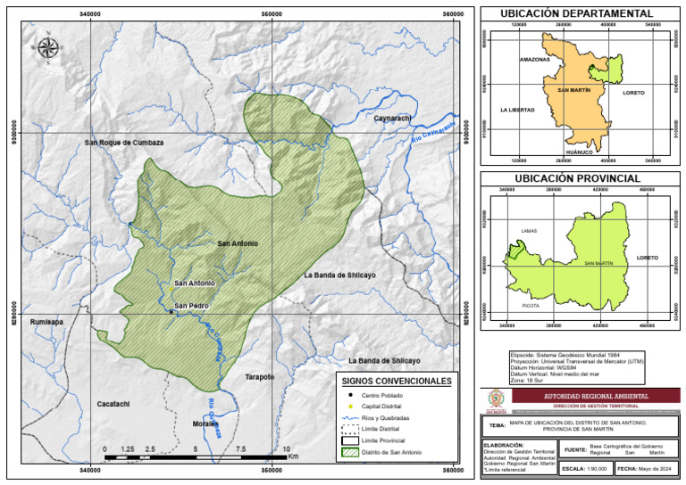 Mapa del Distrito de San Antonio | PDF | Navegación | Tecnología geográfica