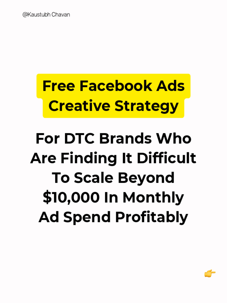 Facebook Ads Strategy for DTC Brands | PDF | Brand | Private Sector